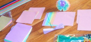 Craft Ideas for Spring: Tissue Paper Flowers!